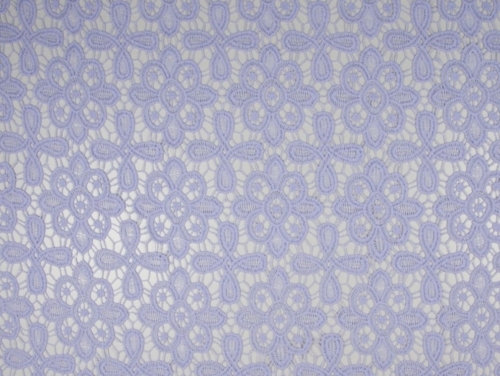 Embroidered Lace Fabric Lilac Minerva